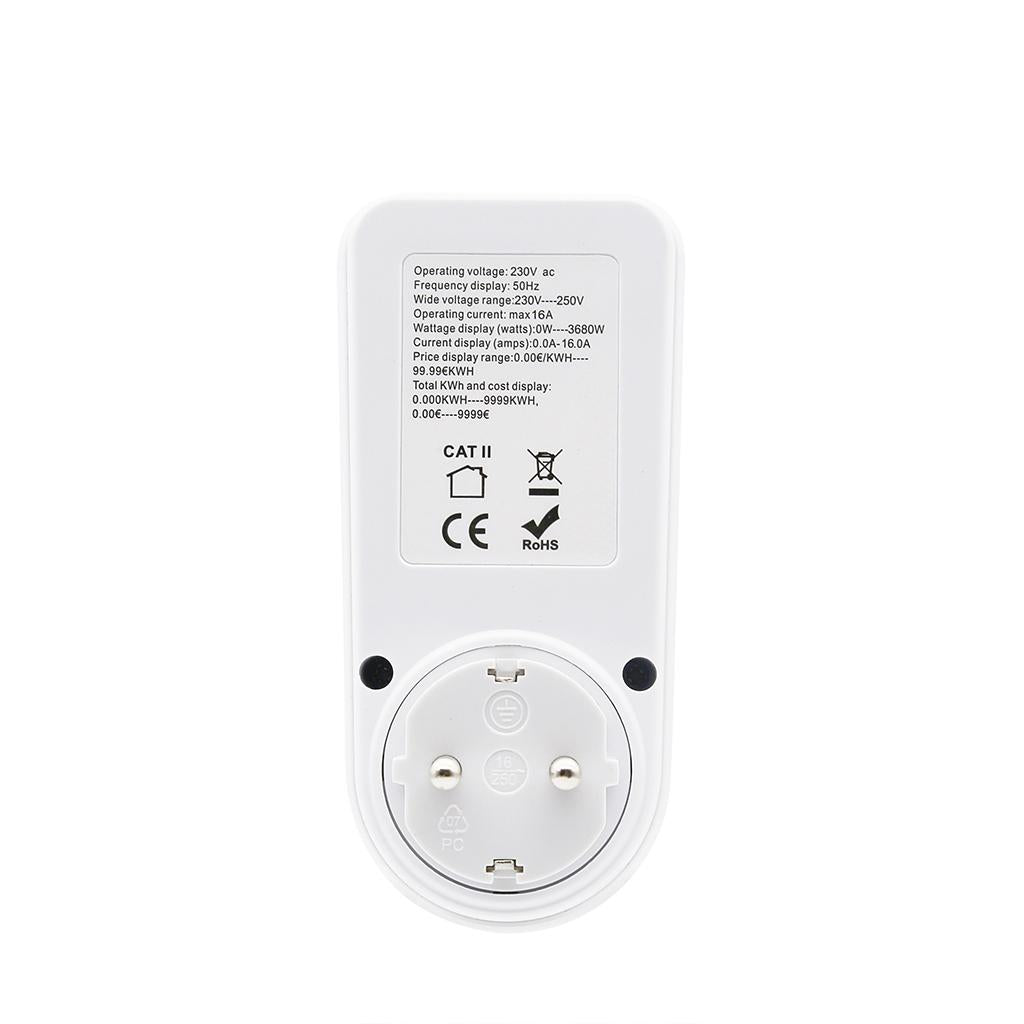 Electricity Monitor Power Meter Plug-in Socket Power Meter Power Monit ...