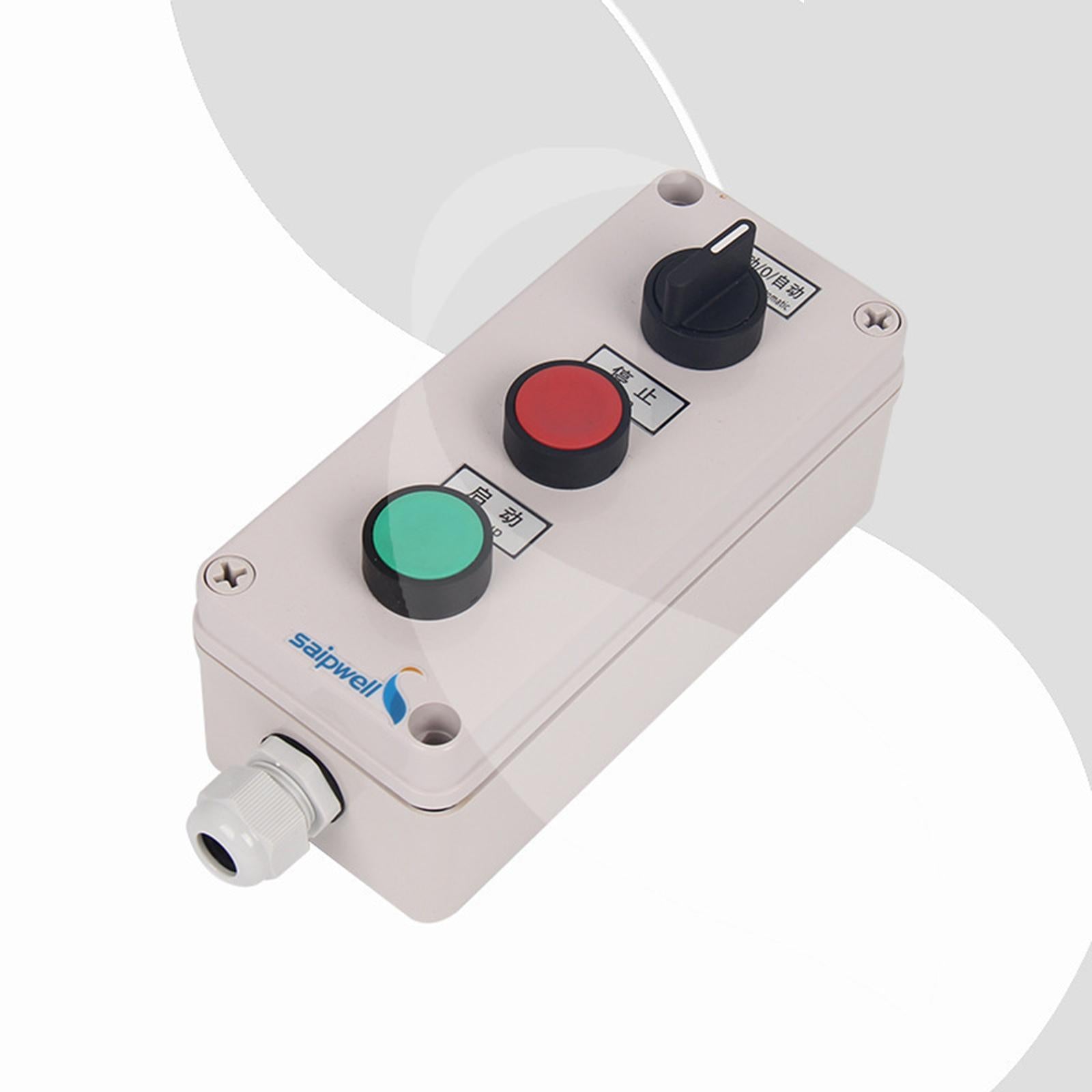 Push Button Switch Control Station Box 3 Positions for Garage Door Ope ...