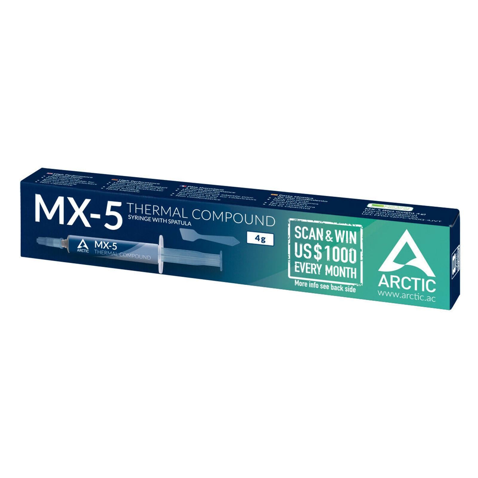MX-5 Thermal Compound Paste Carbon Based Heatsink Paste High Durabilit ...