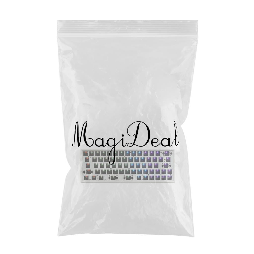 GK64x RGB Hot Swap Custom DIY Wired Kit Replaces for 60% Keyboard Whit ...