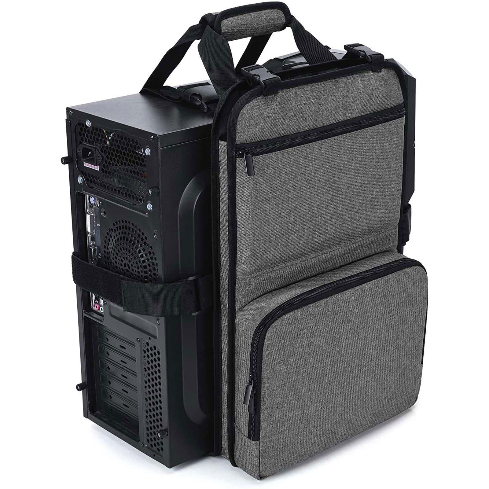 Gaming PC Tower Carrying Strap with Handle with Pockets Easily Install ...