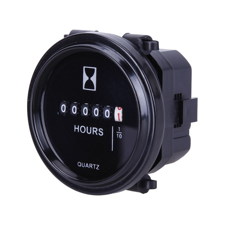 SH-1 Mechanical Hour Meter Round Quartz Hourmeter Counter Timer Gauge ...
