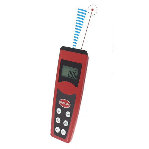 CP3000 Ultrasonic Distance Measurer with Laser Pointer, Range: 2-60 Fe ...