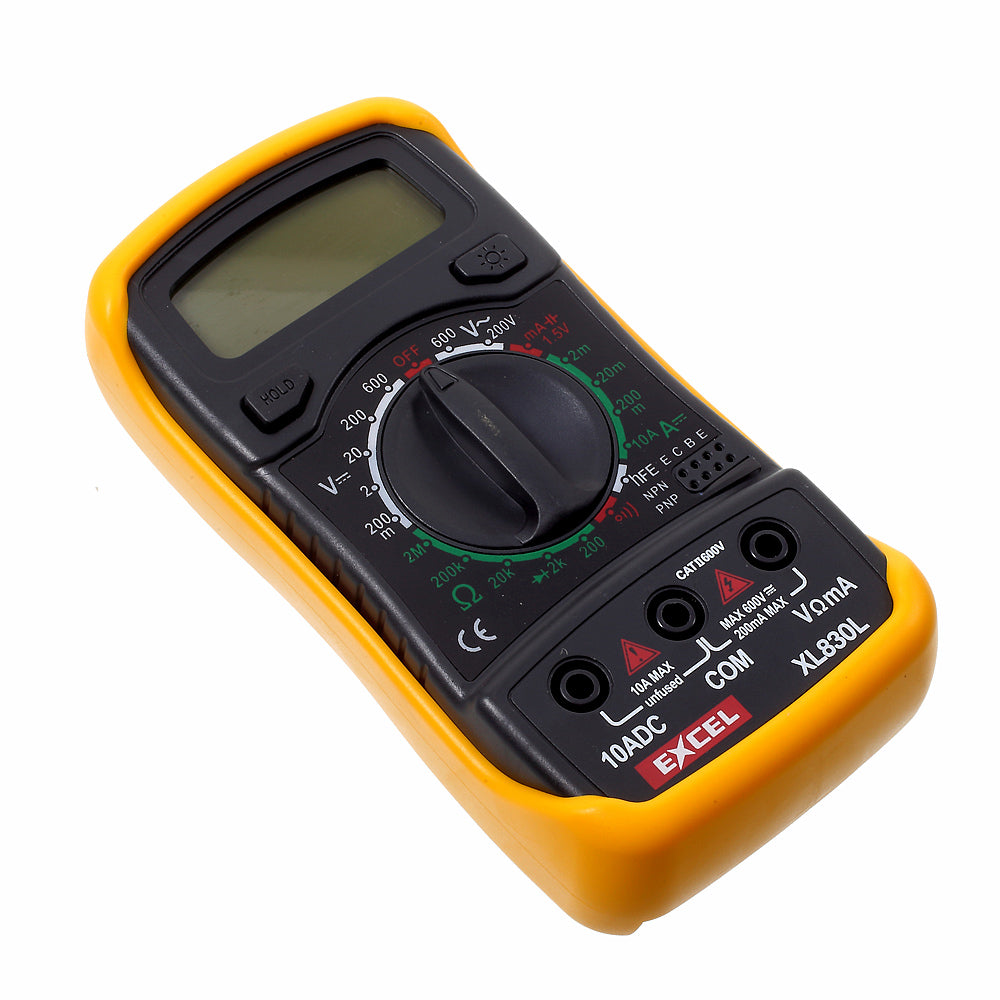 Excel XL-830L Digital LCD Multimeter Voltmeter Ammeter Ohmmeter Tester ...