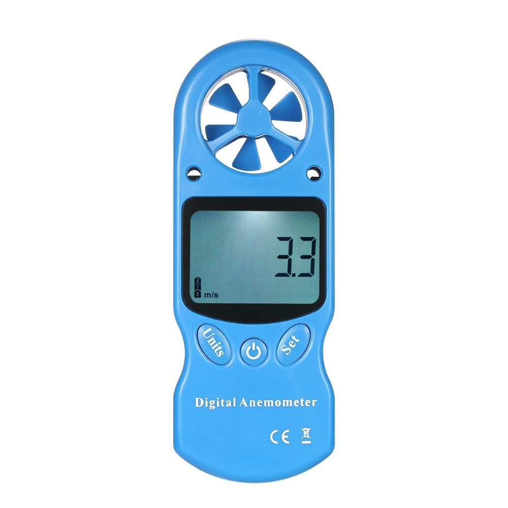 8 in 1 Handheld Digital Anemometer with LCD Backlight - Blue – UNIQKART
