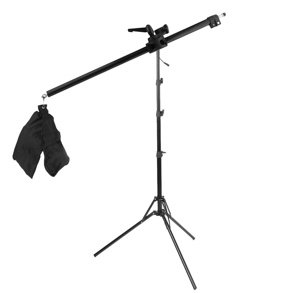 Camera Cross Arm Telescopic Boom Arm Studio Photo Stand Top Light Supp ...