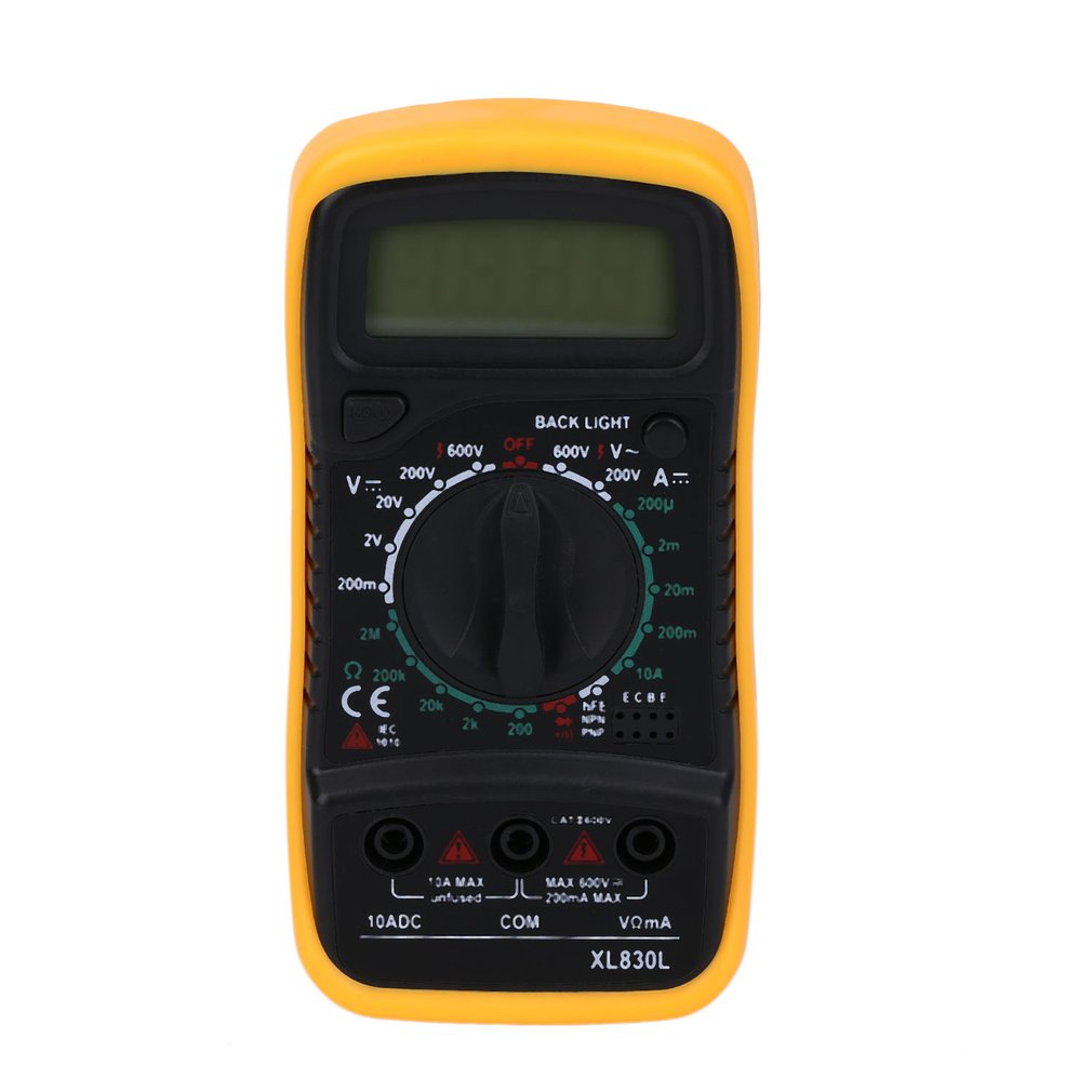 XL830L Display Digital Multimeter Volt Meter Ammeter Ohmmeter Tester ...