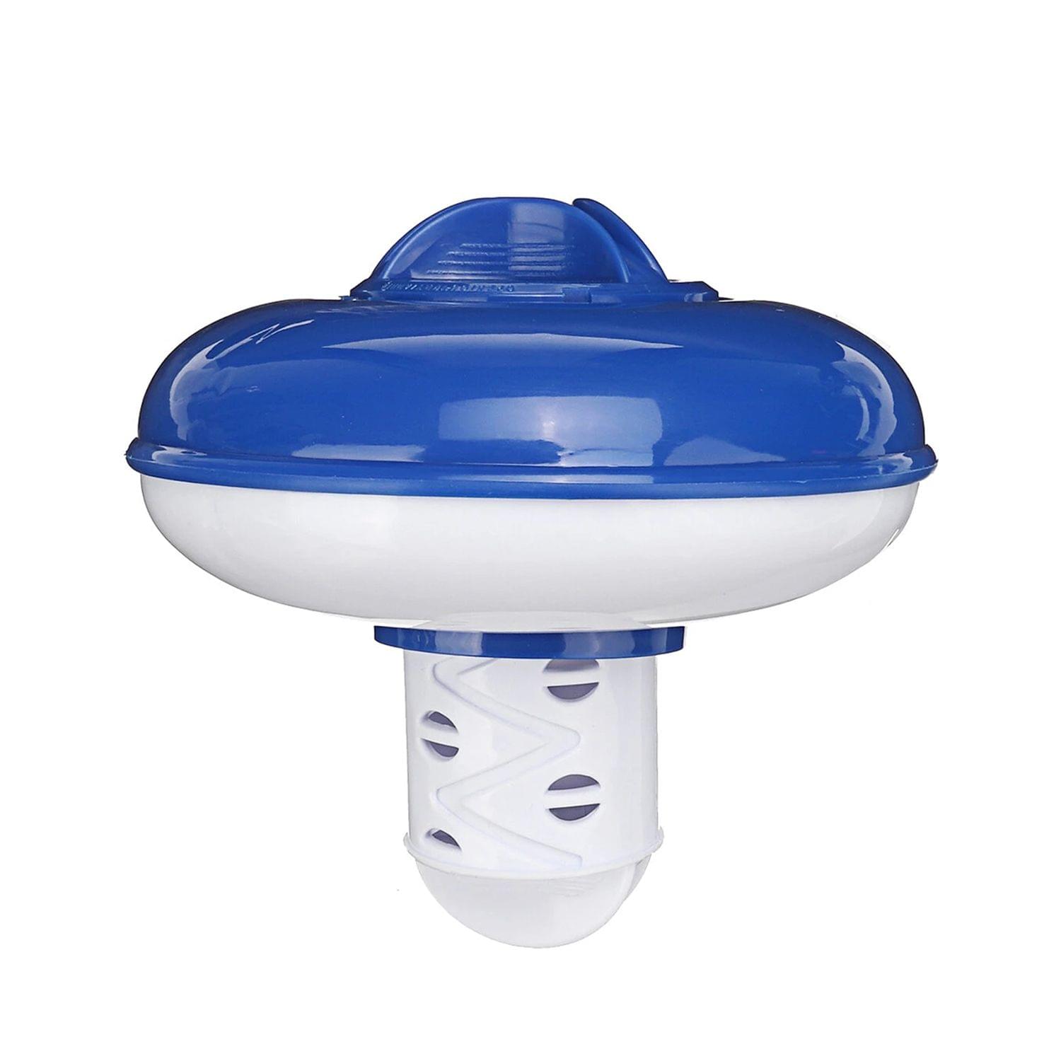 Floating Tablet Spa Chemical Dispenser Floating Pool - Blue & White ...