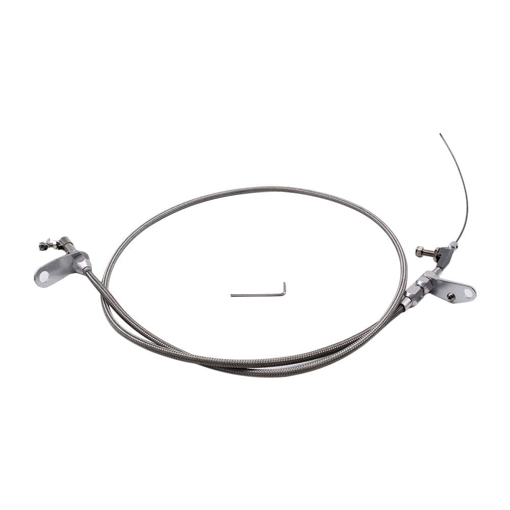 Transmission Stainless Braided Flexible Kick Down Cable Kit– UNIQKART