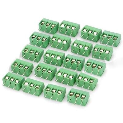 3-Pin Screw Terminal Block Connectors (Green) – UNIQKART